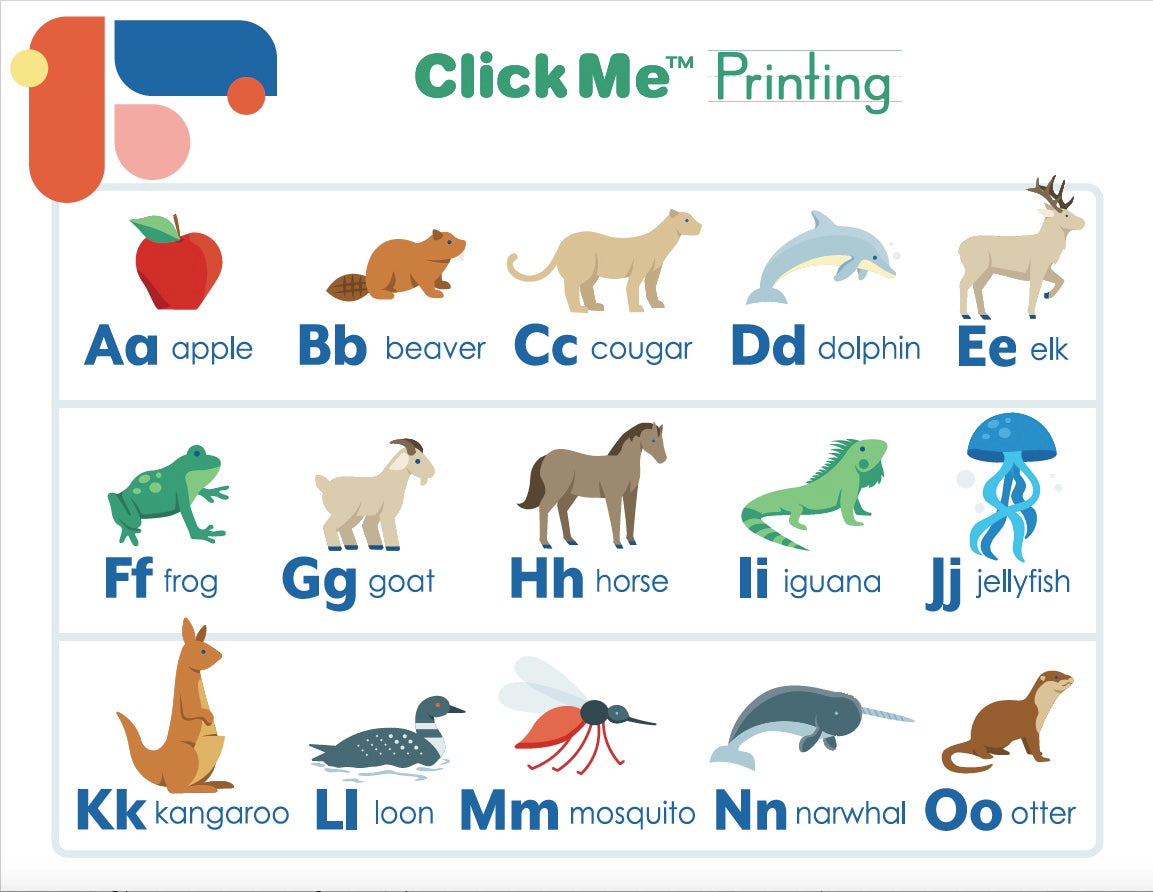 Click Me Printing Sounds and Letters at a Glance – Click Me Learning